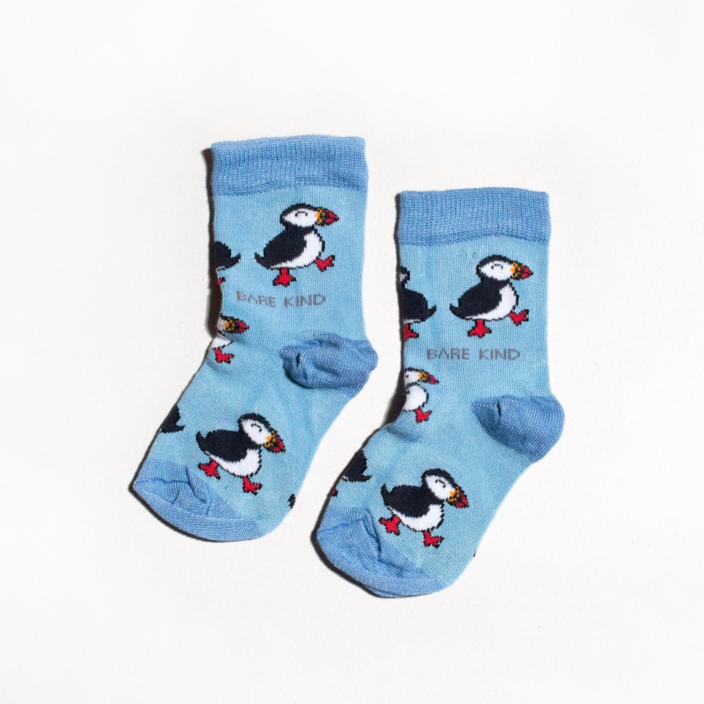 Save The Puffins Bamboo Socks For Kids | The Good Boutique