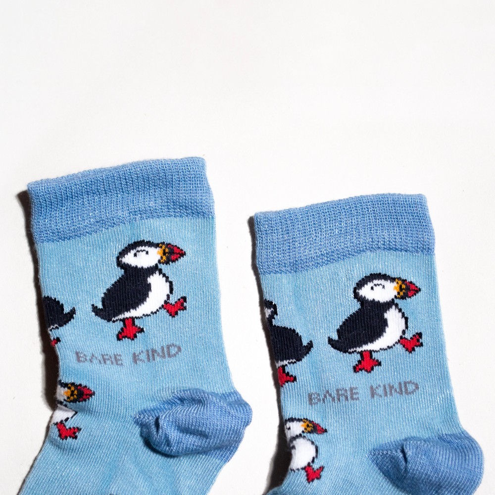 Save The Puffins Bamboo Socks For Kids | The Good Boutique
